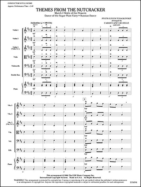 Themes from The Nutcracker String Orchestra Grade 2.5 - Boothe Music