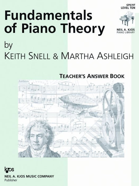Fundamentals Of Piano Theory L.10 Teacher's Answer Key - Boothe Music