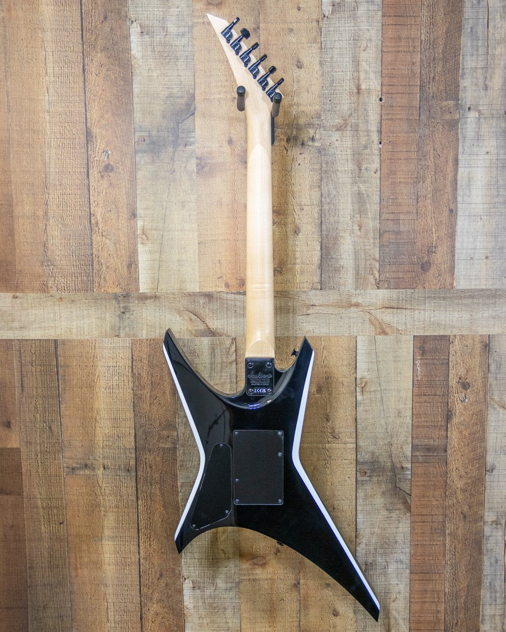 Jackson JS32 Warrior Black w/ White Bevels - Boothe Music