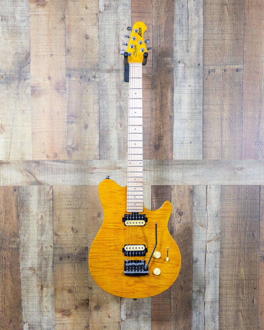 Sterling Axis Flame Maple Trans Gold - Boothe Music