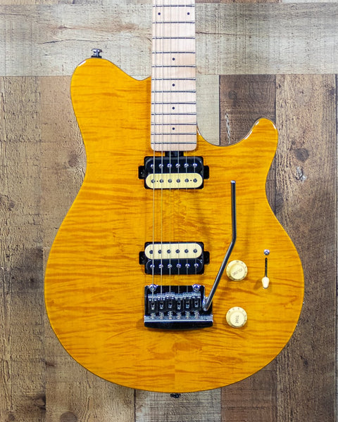 Sterling Axis Flame Maple Trans Gold - Boothe Music