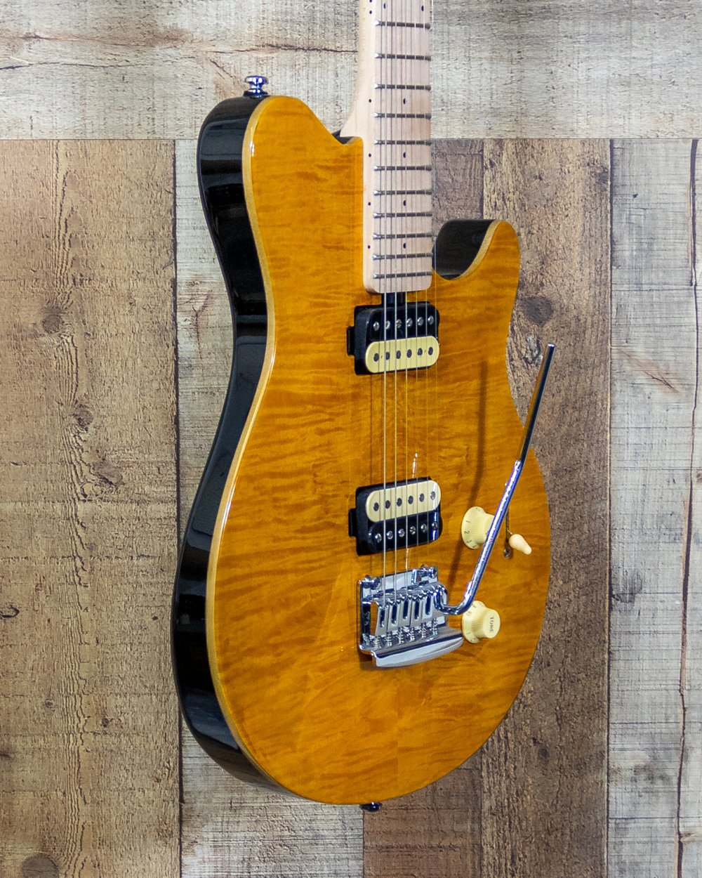 Sterling Axis Flame Maple Trans Gold - Boothe Music