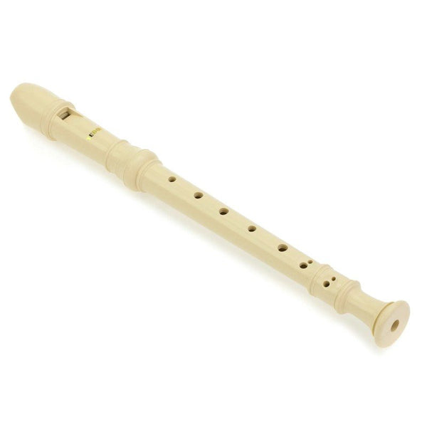 Tudor 1pc Soprano Recorder White - Boothe Music